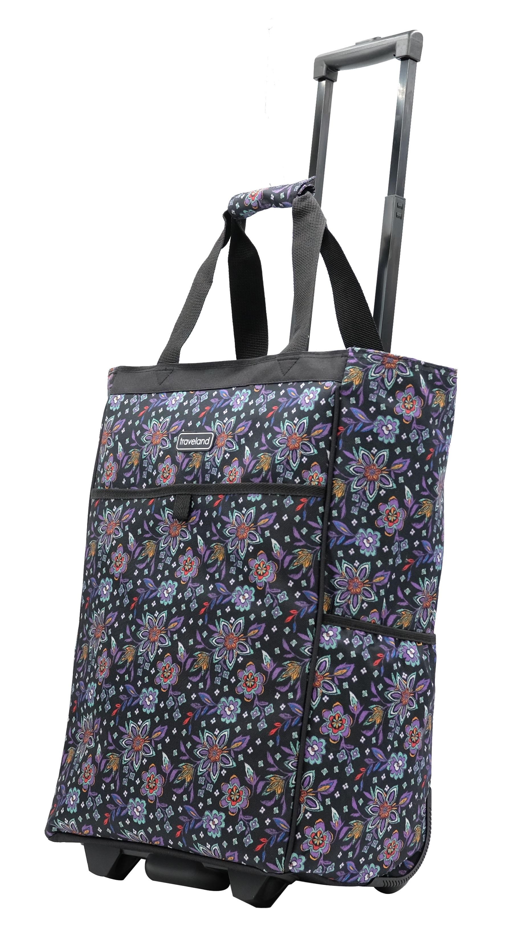 20" MULTI-PURPOSE ROLLING TOTE BAG-DIANTHUS - Walmart.com