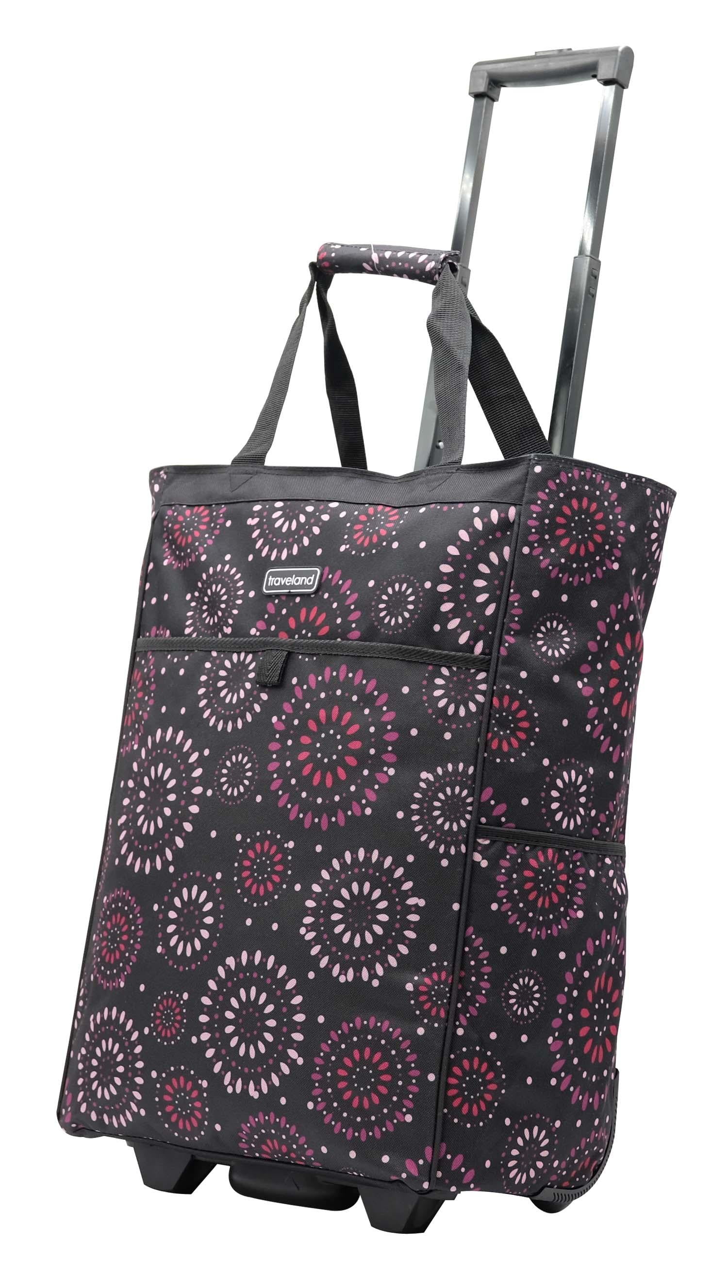 TRAVELAND 20" Fireworks Soft Rolling Tote Luggage - Walmart.com