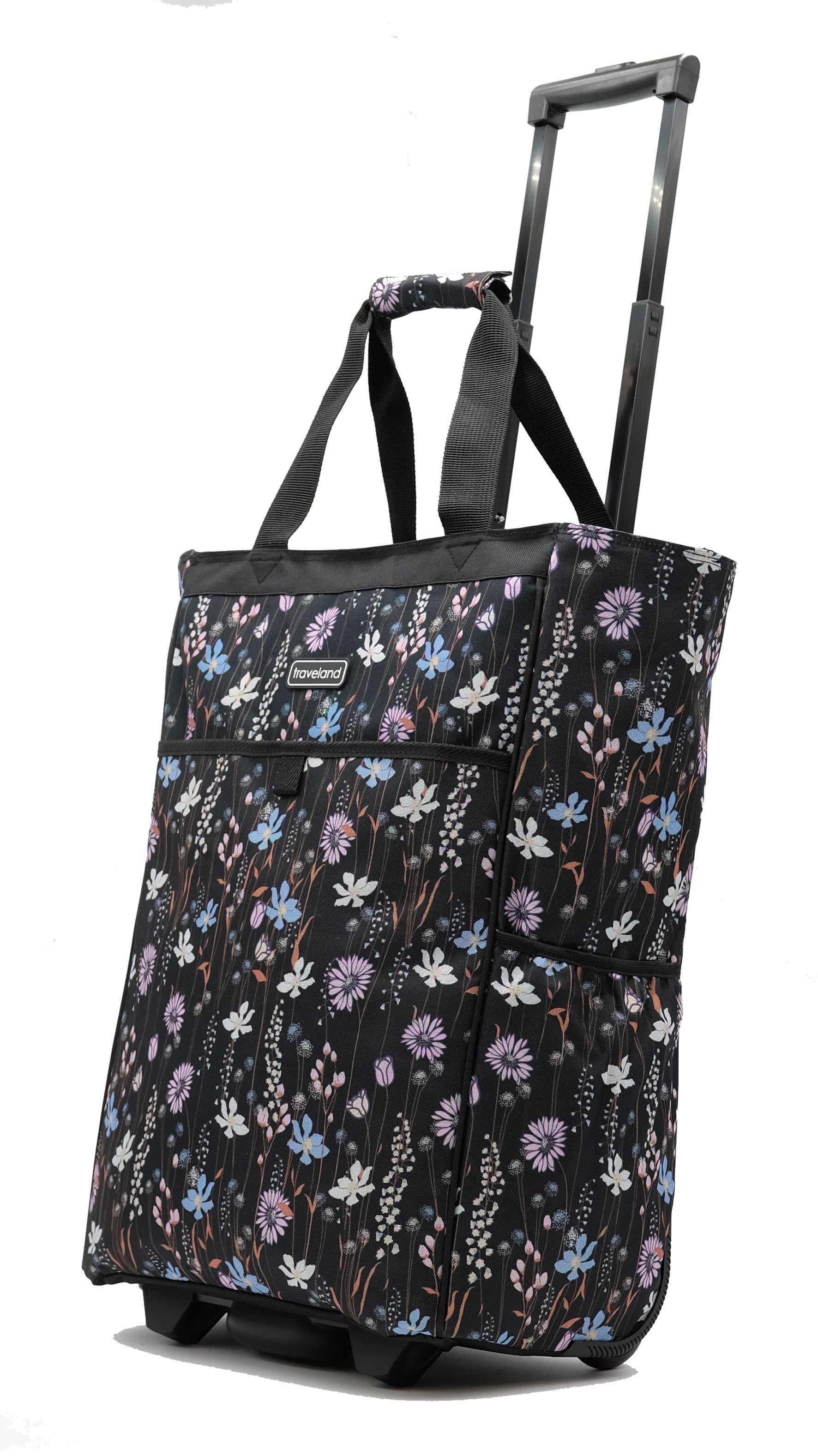 20" MULTI-PURPOSE ROLLING TOTE BAG-WILF FLOWER - Walmart.com