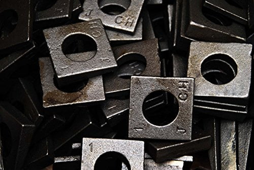 (20) Malleable 1 Square Bevel Washers I-Beam Flange Wedge 1"$$Hardware ...