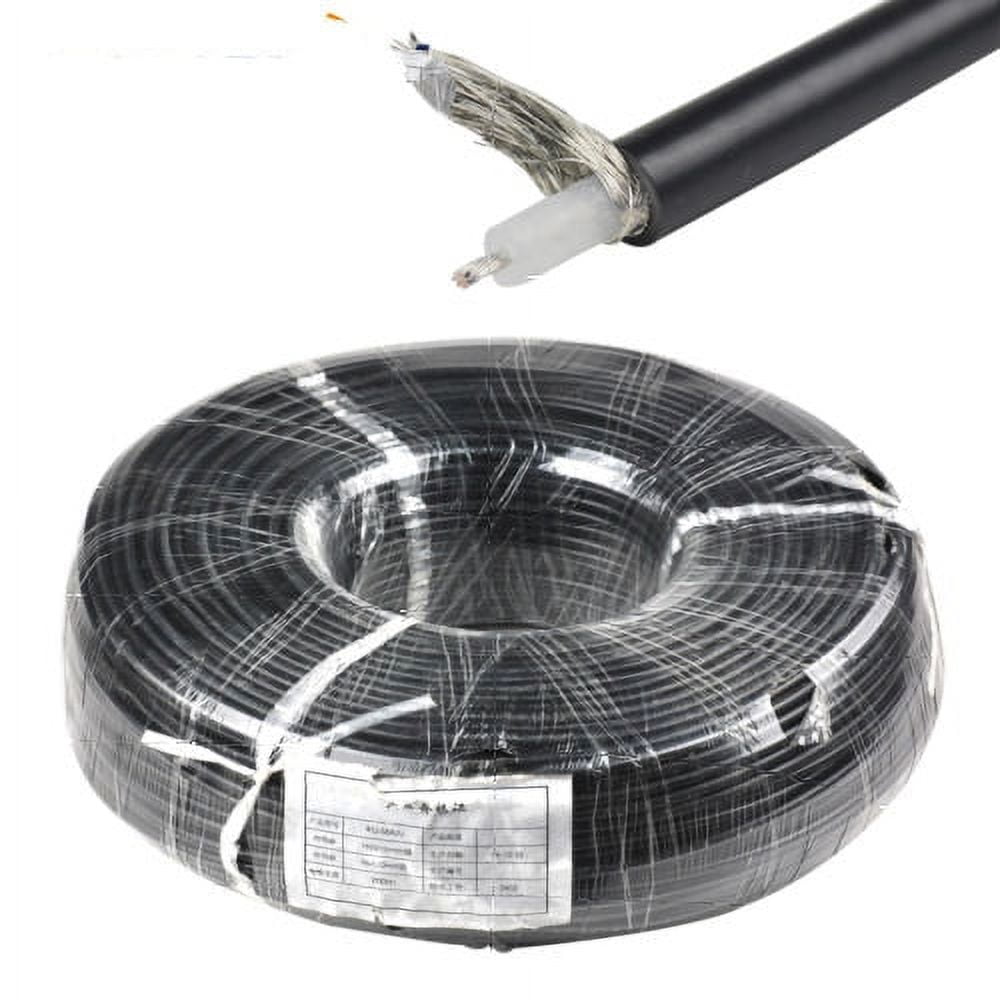 20 Meters RG58 Single Copper Braid Shielded RF Coaxial Cable - Walmart.com
