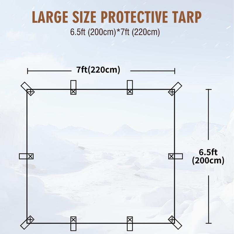 20 Mil Tarp, Tarps Heavy Duty Waterproof, Black Tarpaulin with ...