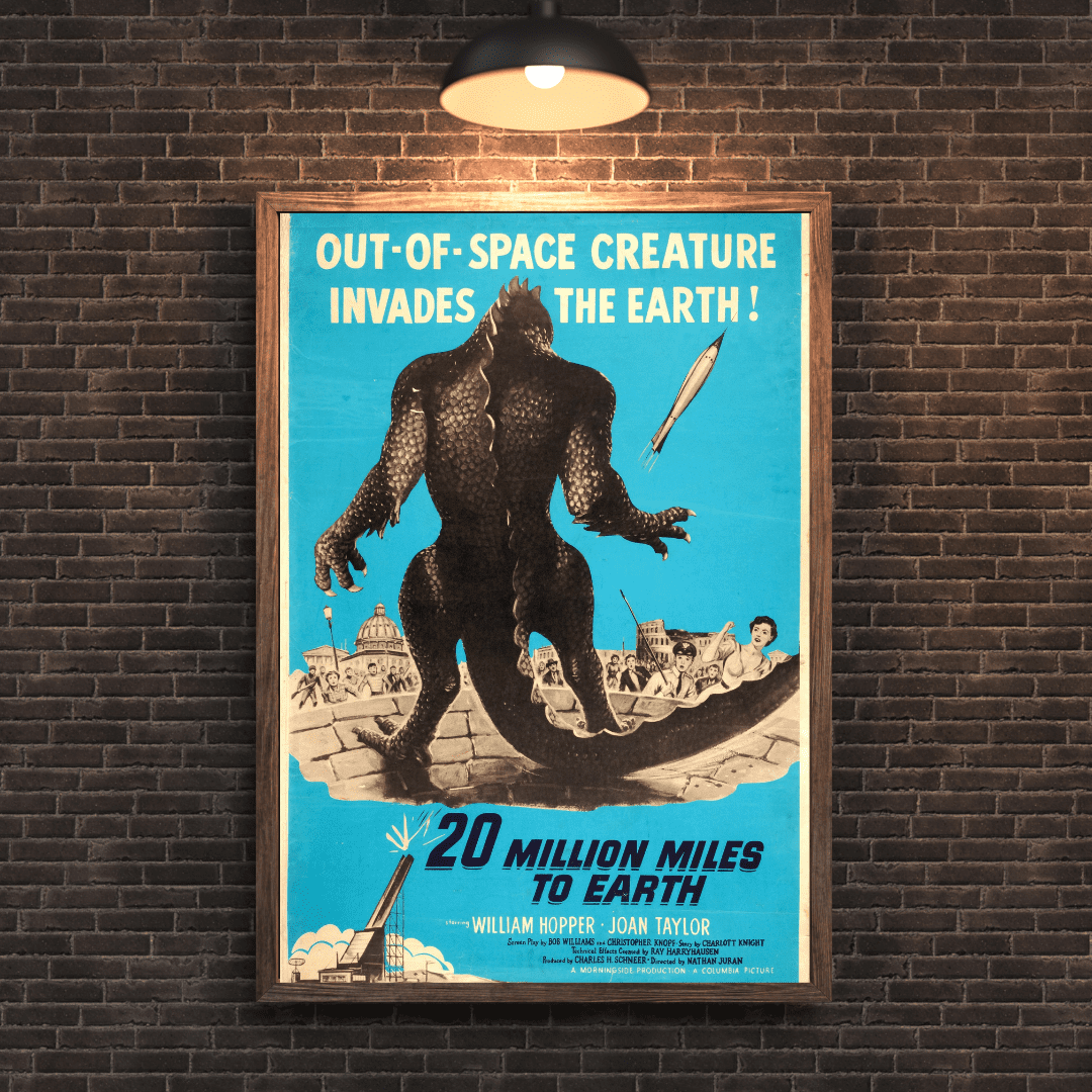 20 Million Miles to Earth 07 Movie Poster - Vintage Sci-Fi Classic ...