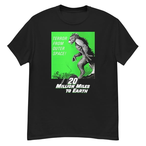 20 Million Miles to Earth cult sci-fi film fan art t-shirt - Walmart.com