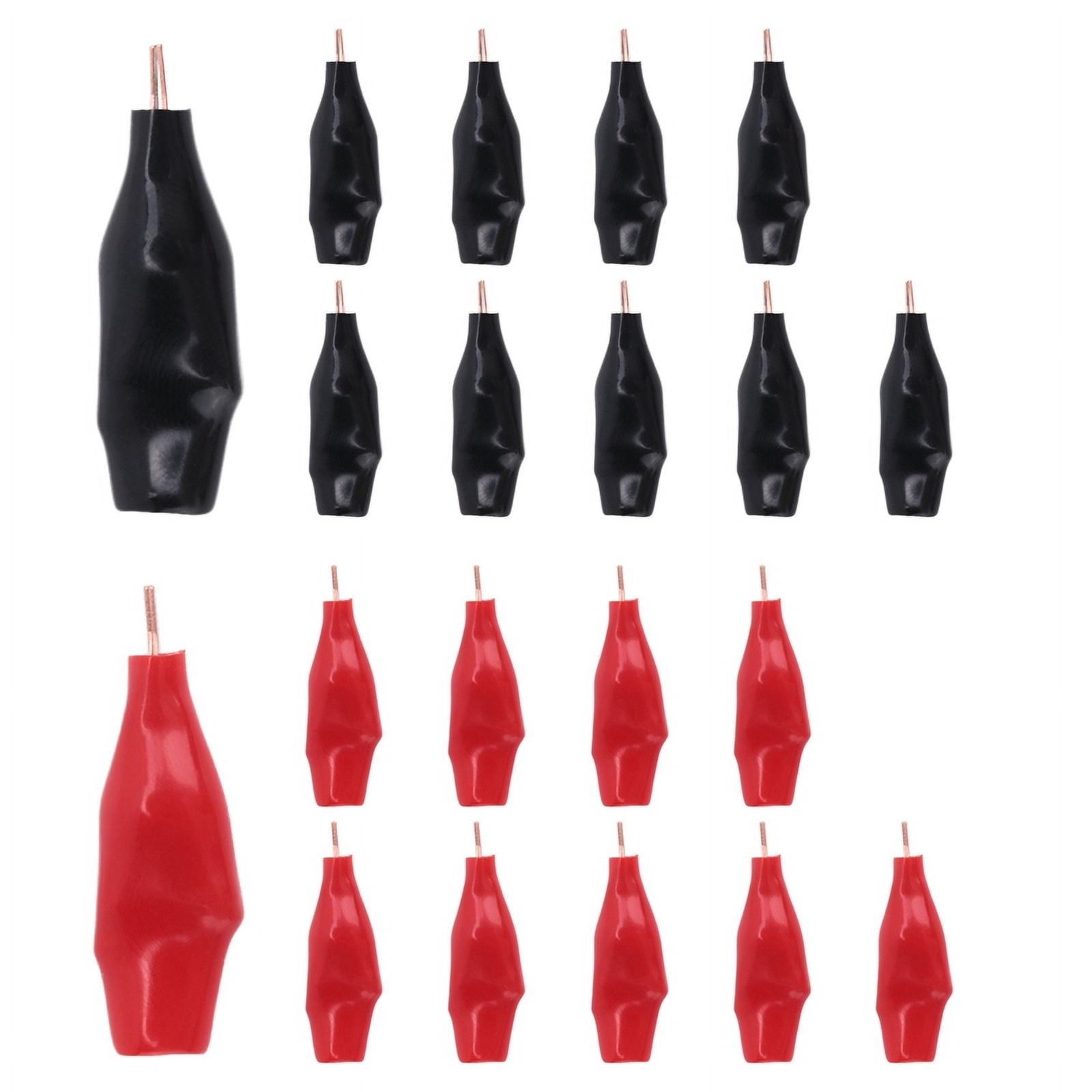 20 Mini Toothless Alligator Clips,Solid Copper Clips Electrical, 5Amp ...