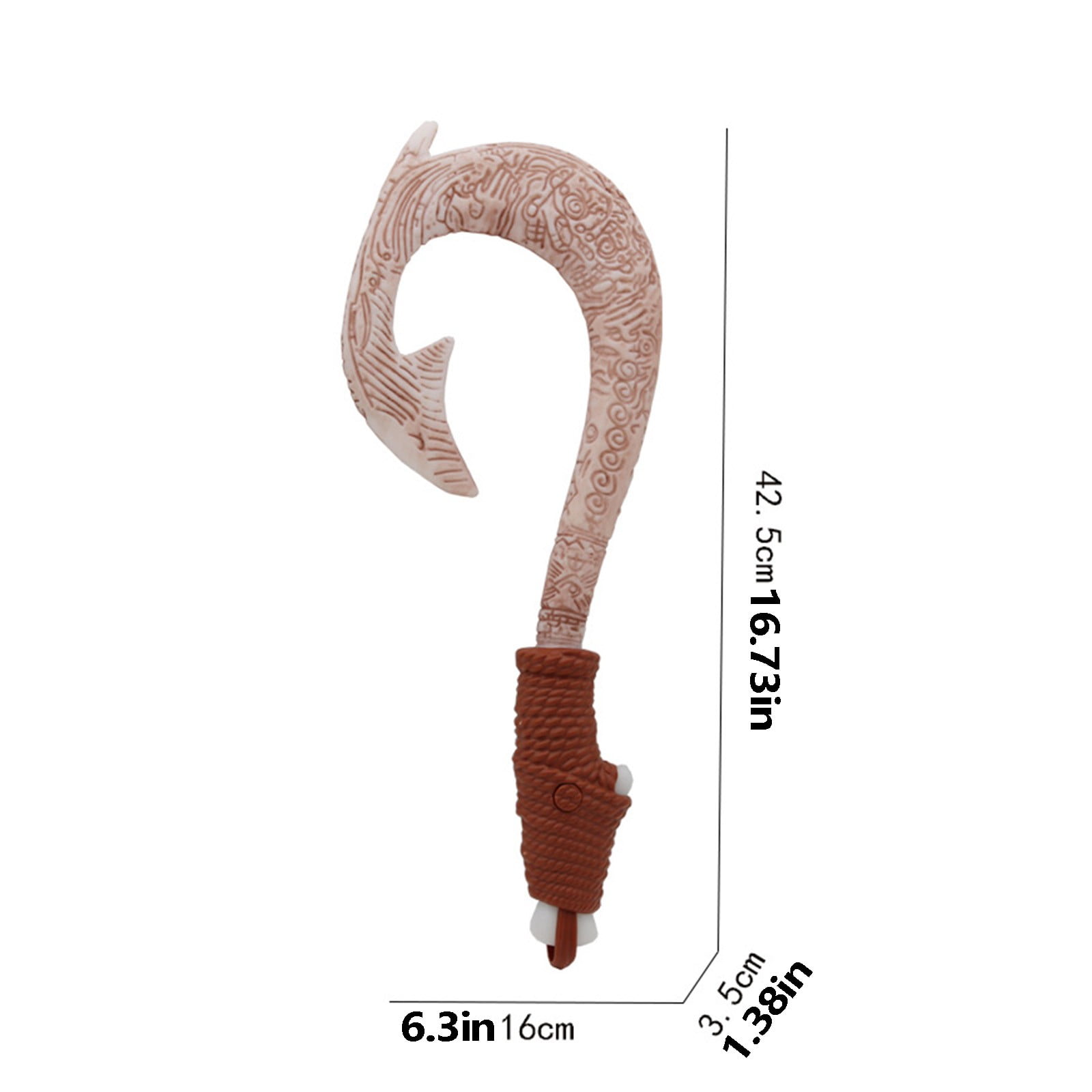 20" Moana Fish Hook Glowing Children'S Puzzle Toy Moana Magical Fish Hook for Moana Fans ...