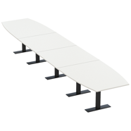 "Legacy 192"" Cherry Laminate Office Top Modular Racetrack Conference ...