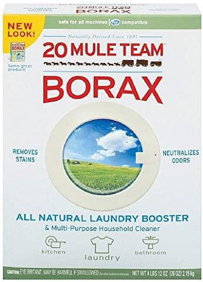 20 Mule Team Natural Laundry Booster & Multi-Purpose Household Cleaner ...