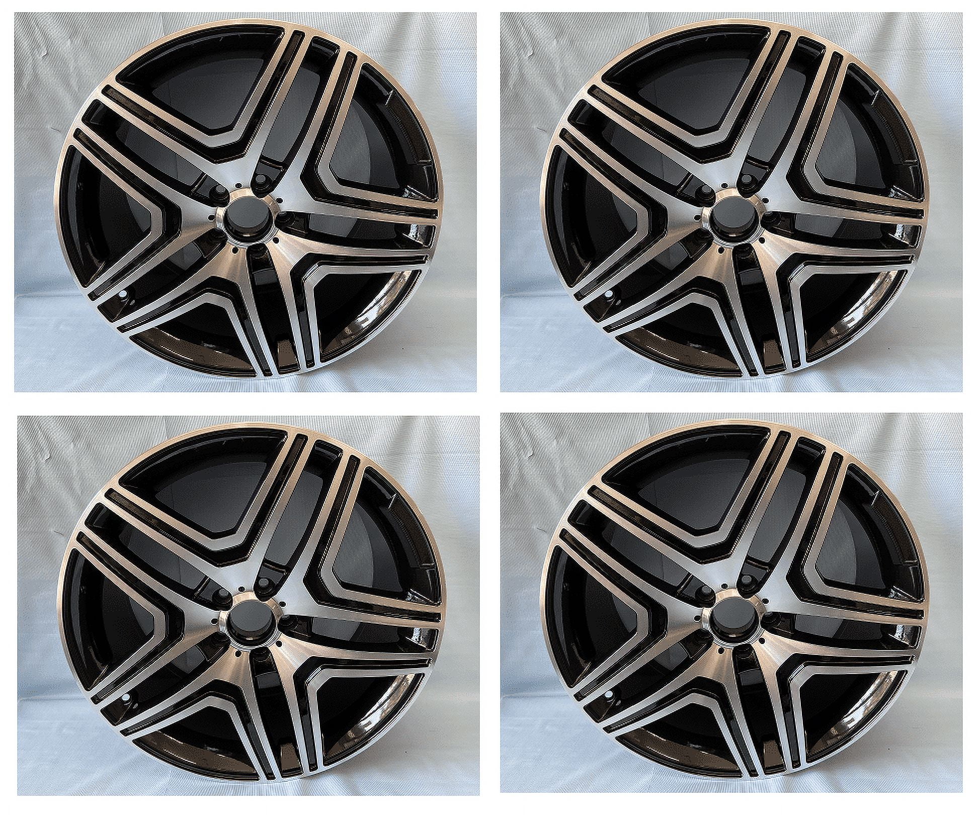 Mercedes Benz ML ML350 ML550 20" ML63 AMG Style Black Wheels Rims, Set ...