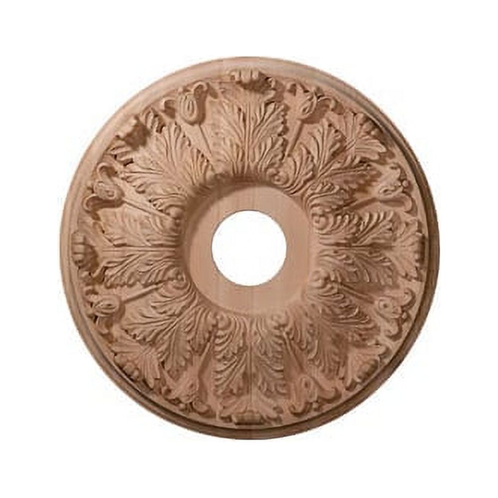 20"OD x 3 7/8"ID x 1 3/4"P Carved Florentine Ceiling Medallion, Maple ...