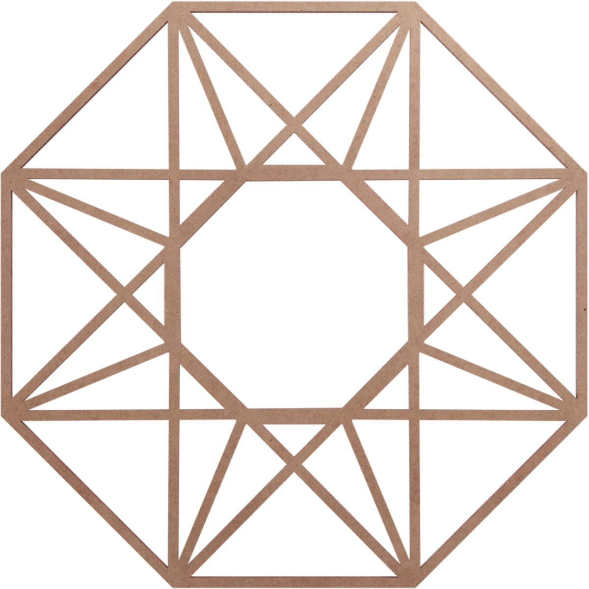 20"OD x 7 3/4"ID x 1/4"T Guardian Wood Fretwork Pierced Ceiling ...