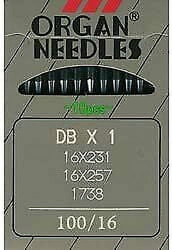 20 ORGAN DBX1 16X257 16X231 INDUSTRIAL LOCKSTITCH SEWING NEEDLES Size 100/16 - Walmart.com