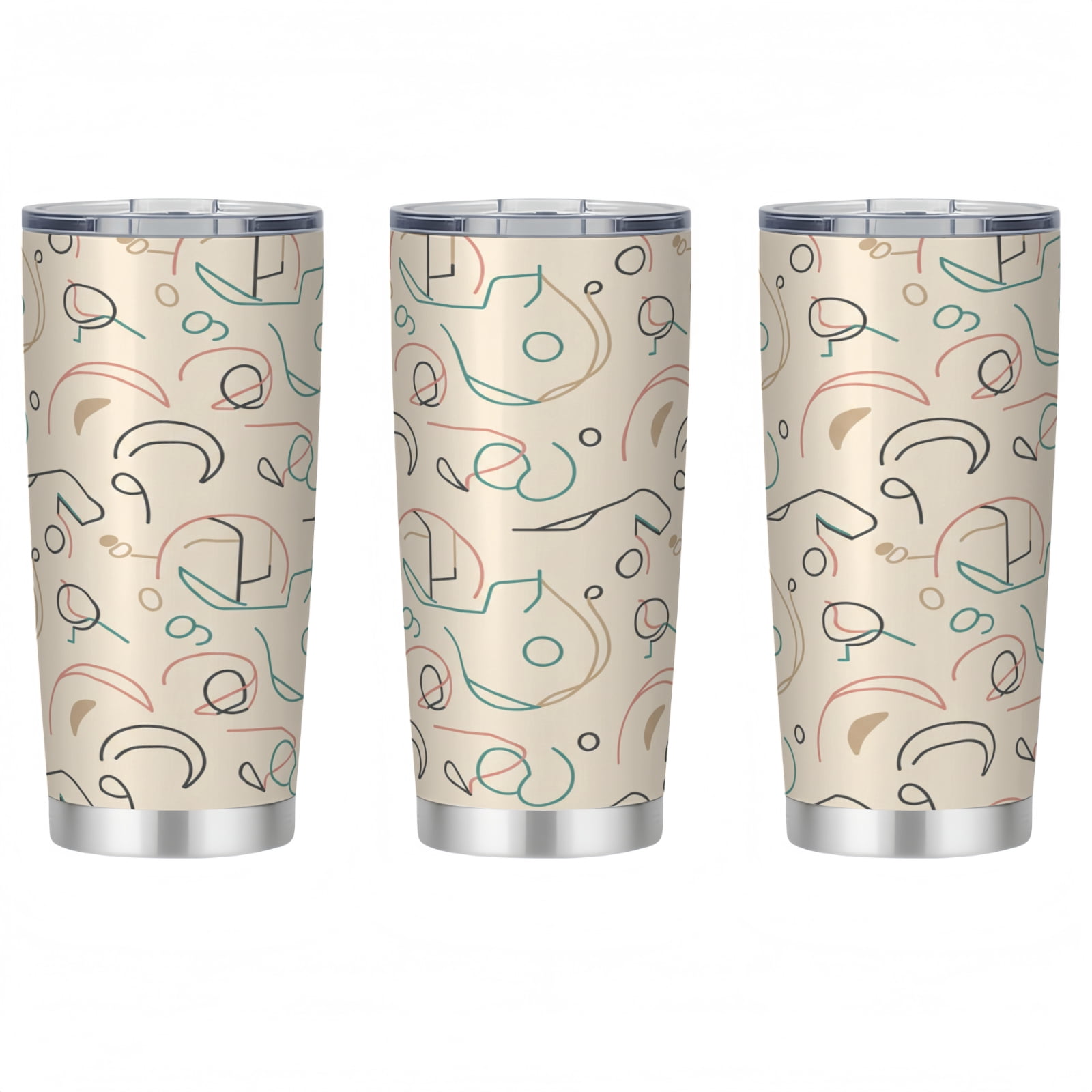 20 Ounce Stainless Steel Tumbler with Straw - 304 Stainless Steel ...