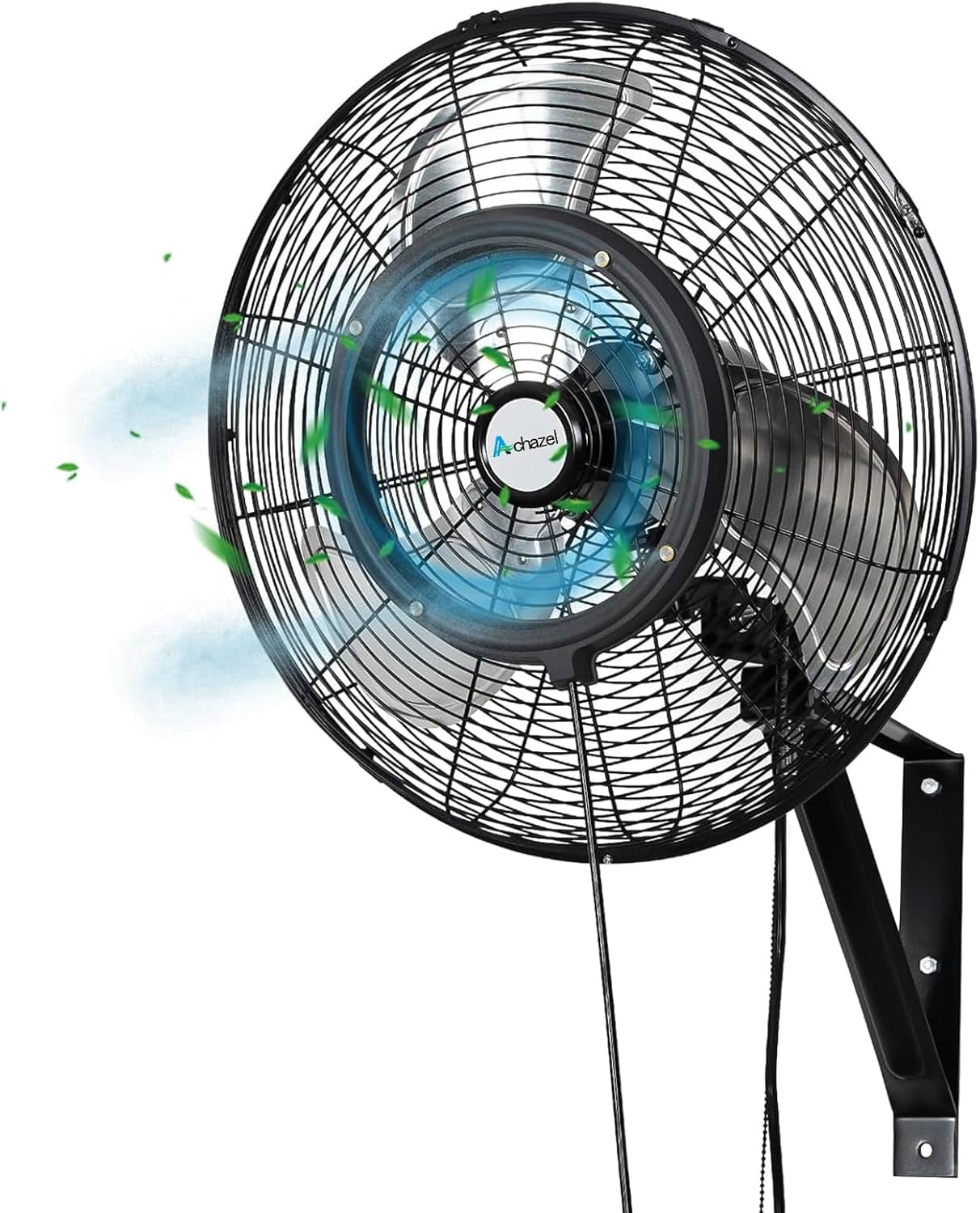 20" Outdoor Misting Wall Fan, 3-Speed High Velocity Industrial Outside ...