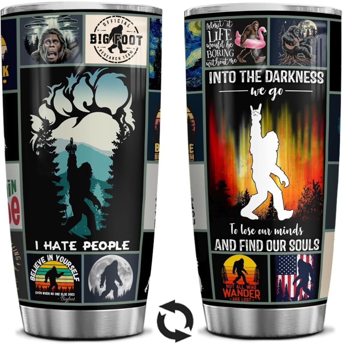 20 Oz Bigfoot Tumbler, Sasquatch Cup, Big Foot Tumblers, Bigfoot Cup ...