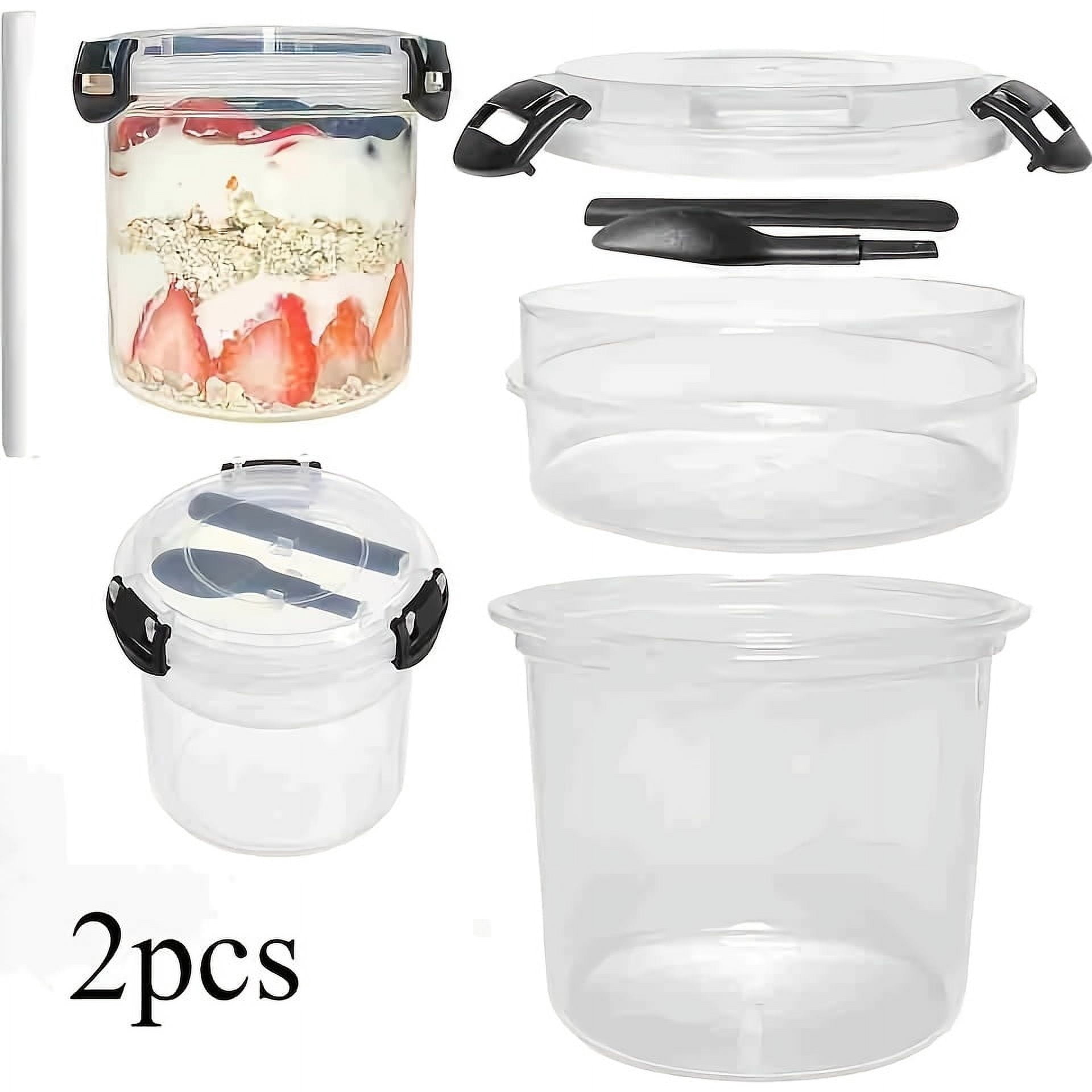 20 Oz Container for Overnight Oats with Lids And a Spoon, Perfect for ...