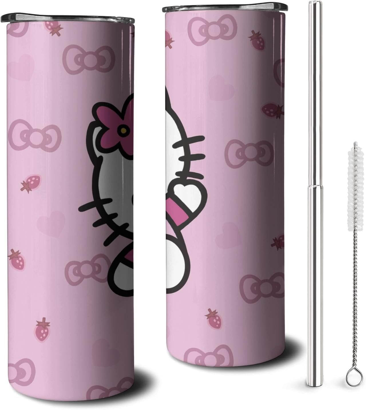 20 Oz Hello Kawaii cat Cute Stainless Steel Insulated Cup Thermal ...