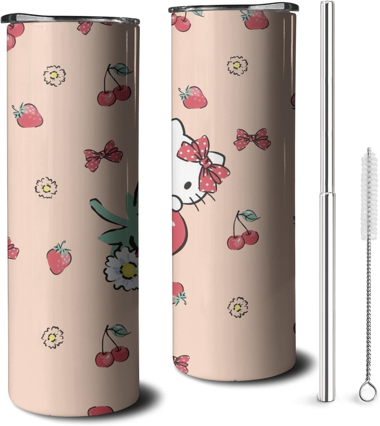 20 Oz Hello Kawaii cat cute Stainless Steel Insulated Cup Thermal ...
