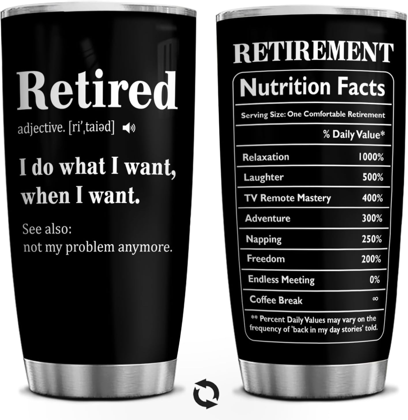 20 Oz Retirement Tumbler For Women & Men, Retirement Cups, Retirement ...