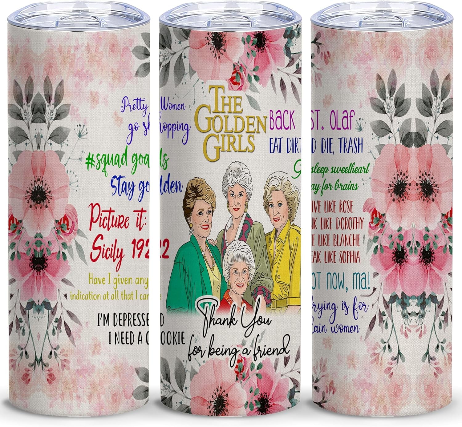 20 Oz Stainless Steel Tumbler,Golden Girls Tumbler,Golden Girls ...