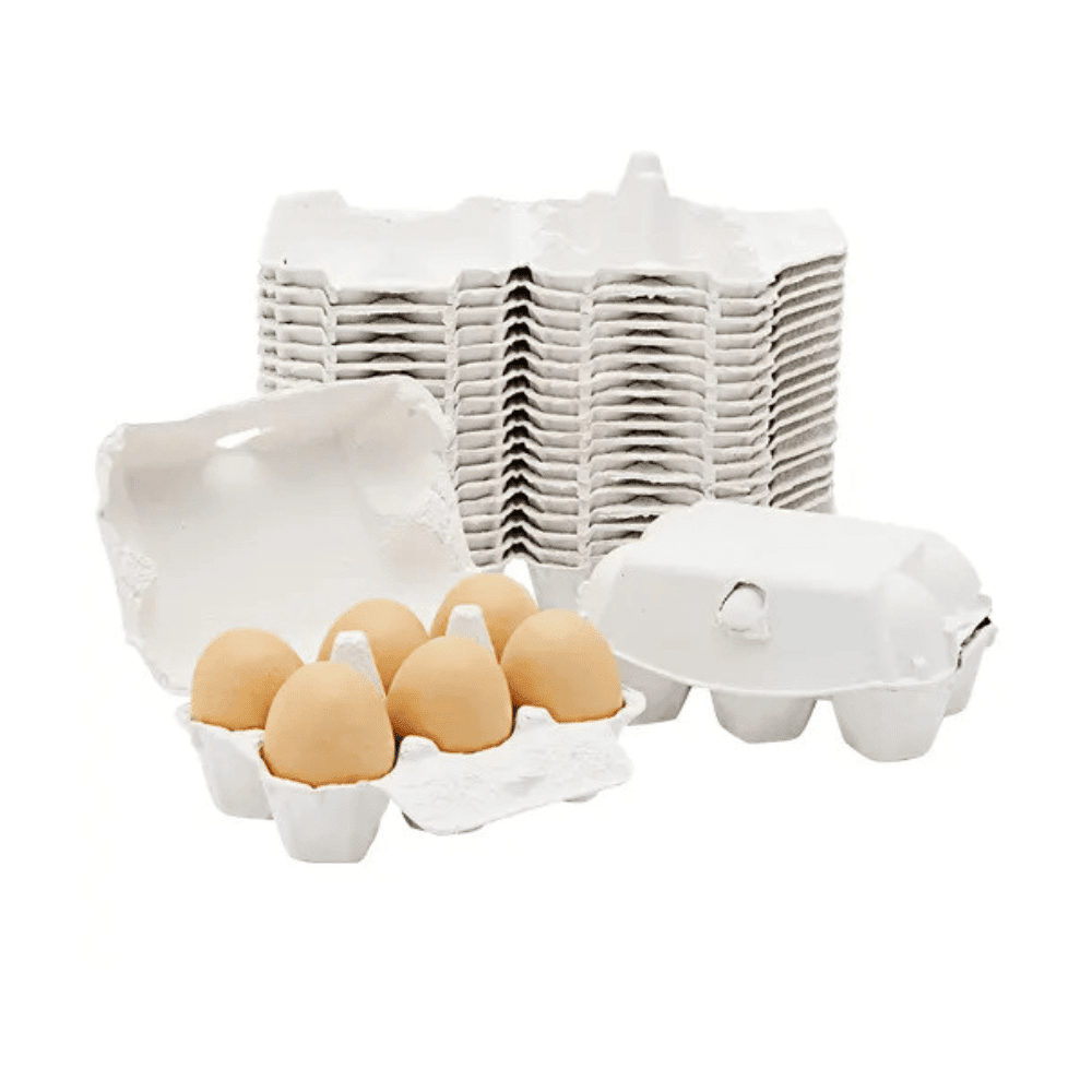 20 PACK Egg Cartons Cardboard Egg Cartons Storage Box 6 Grid Reusable ...