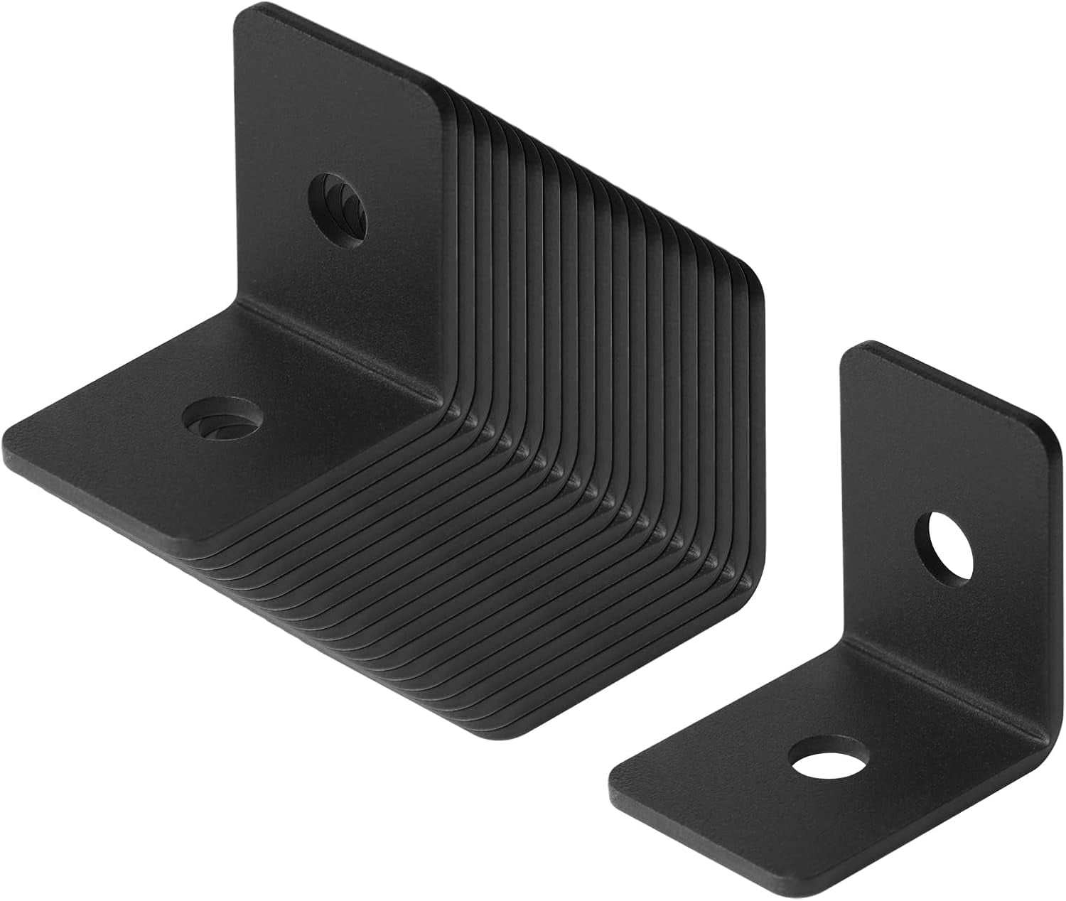 20 PCS 1-1/2" Black Rafter Clips Brackets, Steel Corner Brace for ...