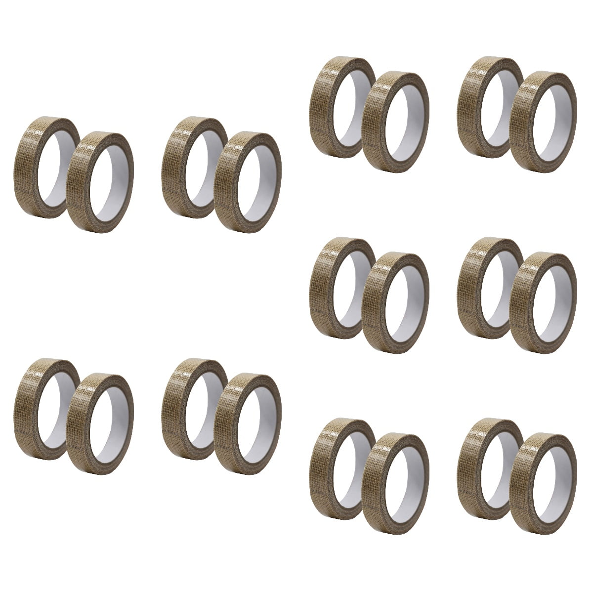 20 PCS 1.5cm Flax Tape Masking Decorative Tape Sticky Craft Trim Adhesive Tape Sticker DIY ...