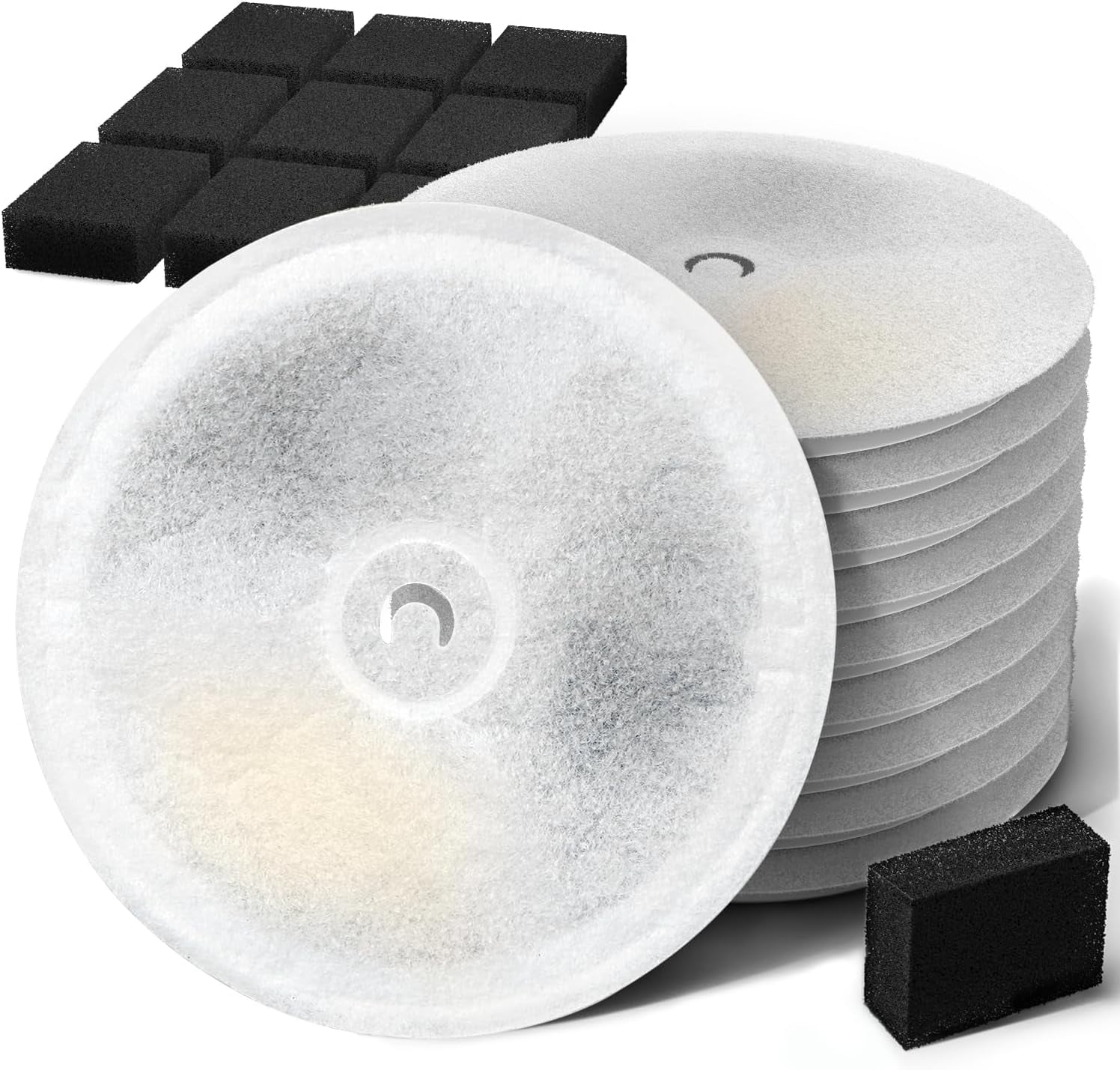 20 PCS(10 Filter+10 Foam)Upgraded Filter Units 3.0 for Pet Water ...