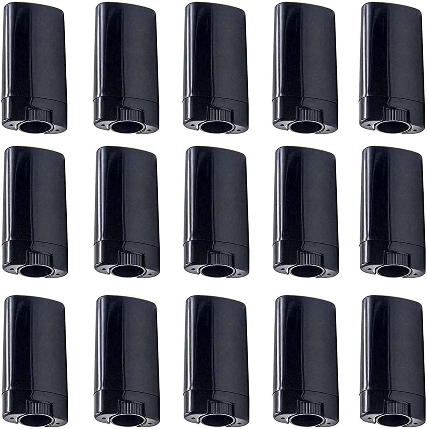 20 PCS 15ml Empty Plastic Oval Deodorant Containers Oval Lip Balm Tubes ...