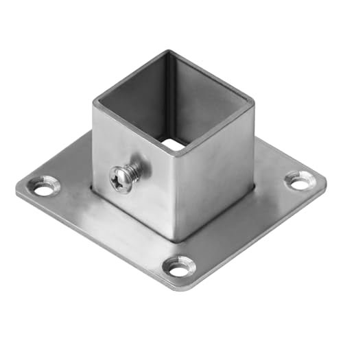 20 PCS 3/4" Square Newel Post Flange Base, Deck Connectors for 3/4 ...