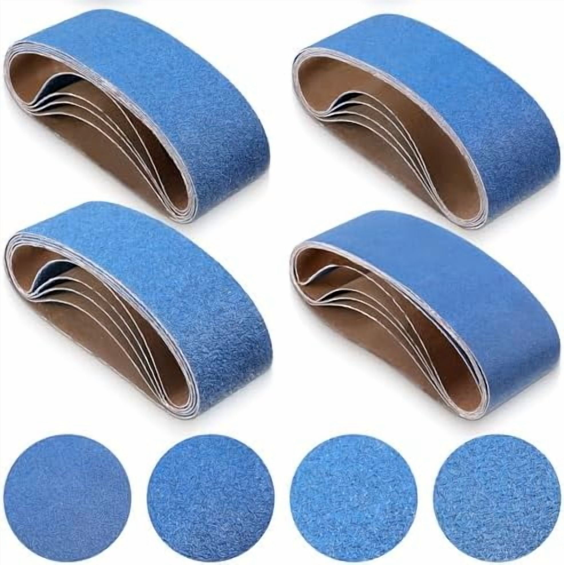 20 PCS 3 X 21in Belt Sander Sanding Belts, 4 Grits (5 Each of 40/60/80 ...