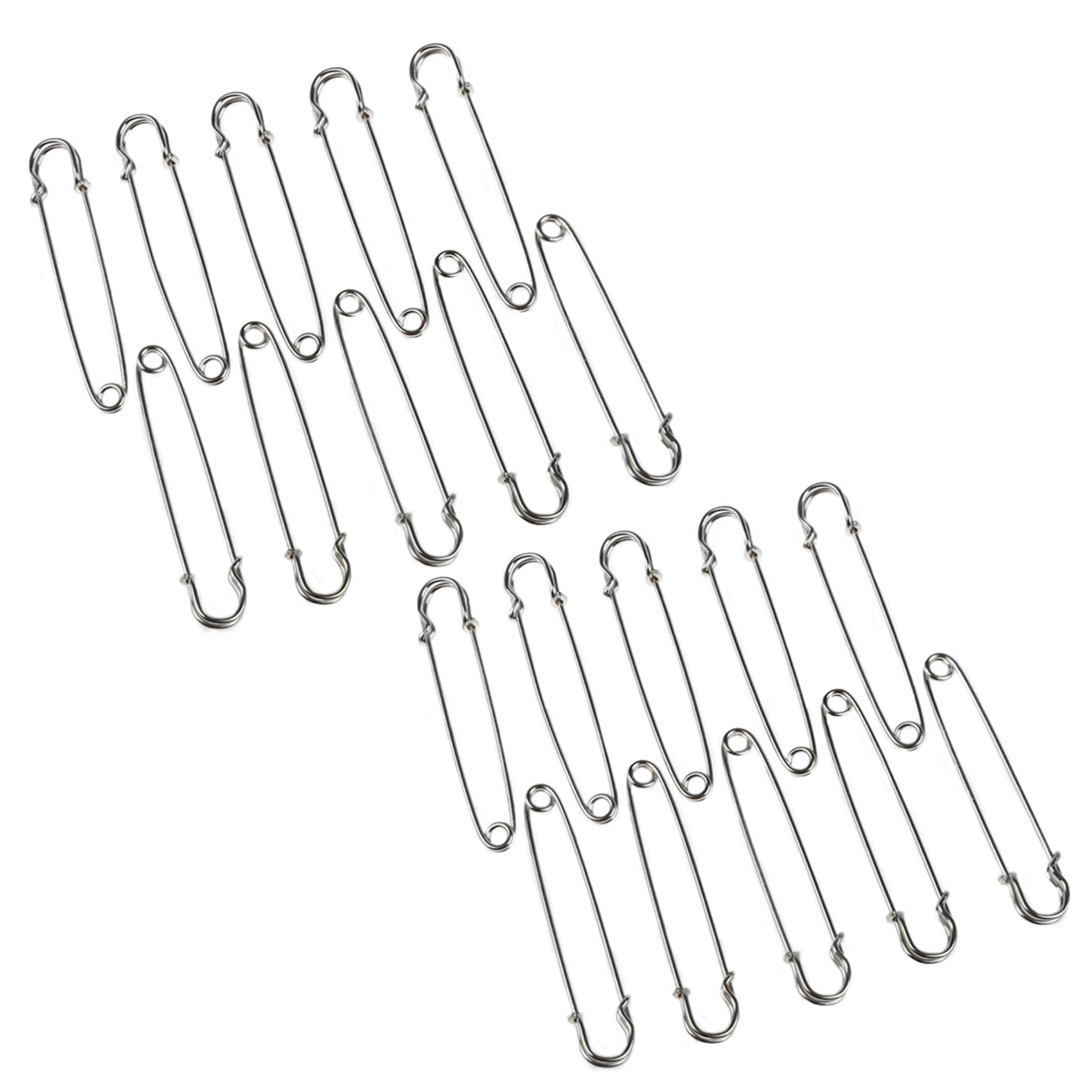20 PCS 4 Inch Large Metal Safety Pin--Big and Strong Enough to Hold ...