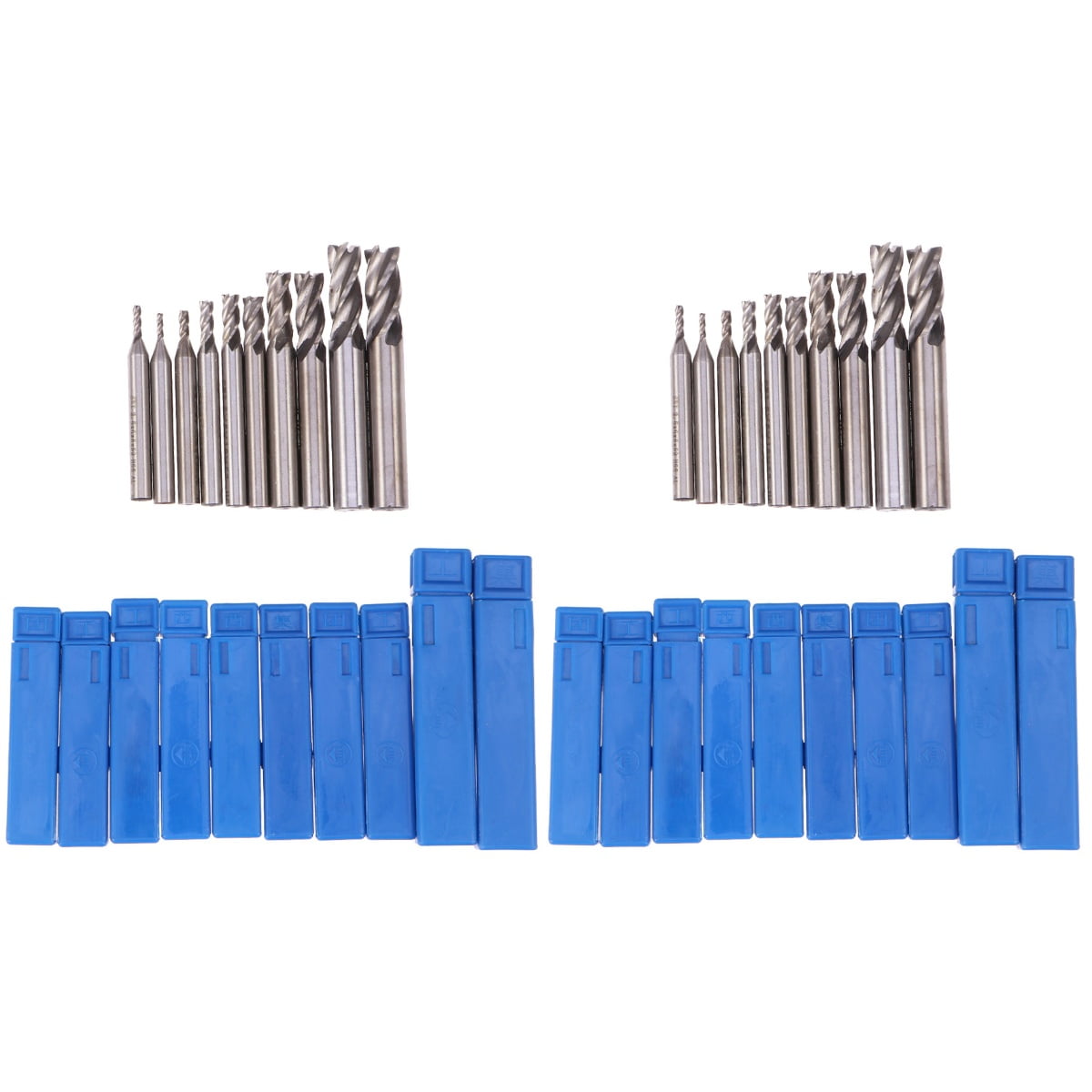 20-Piece Metal Drill Bit Set with Milling Cutters for Machine Milling ...
