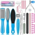 20 PCS CALLUS Remover Pedicure Tool Set Kit Foot File Scraper Brush ...