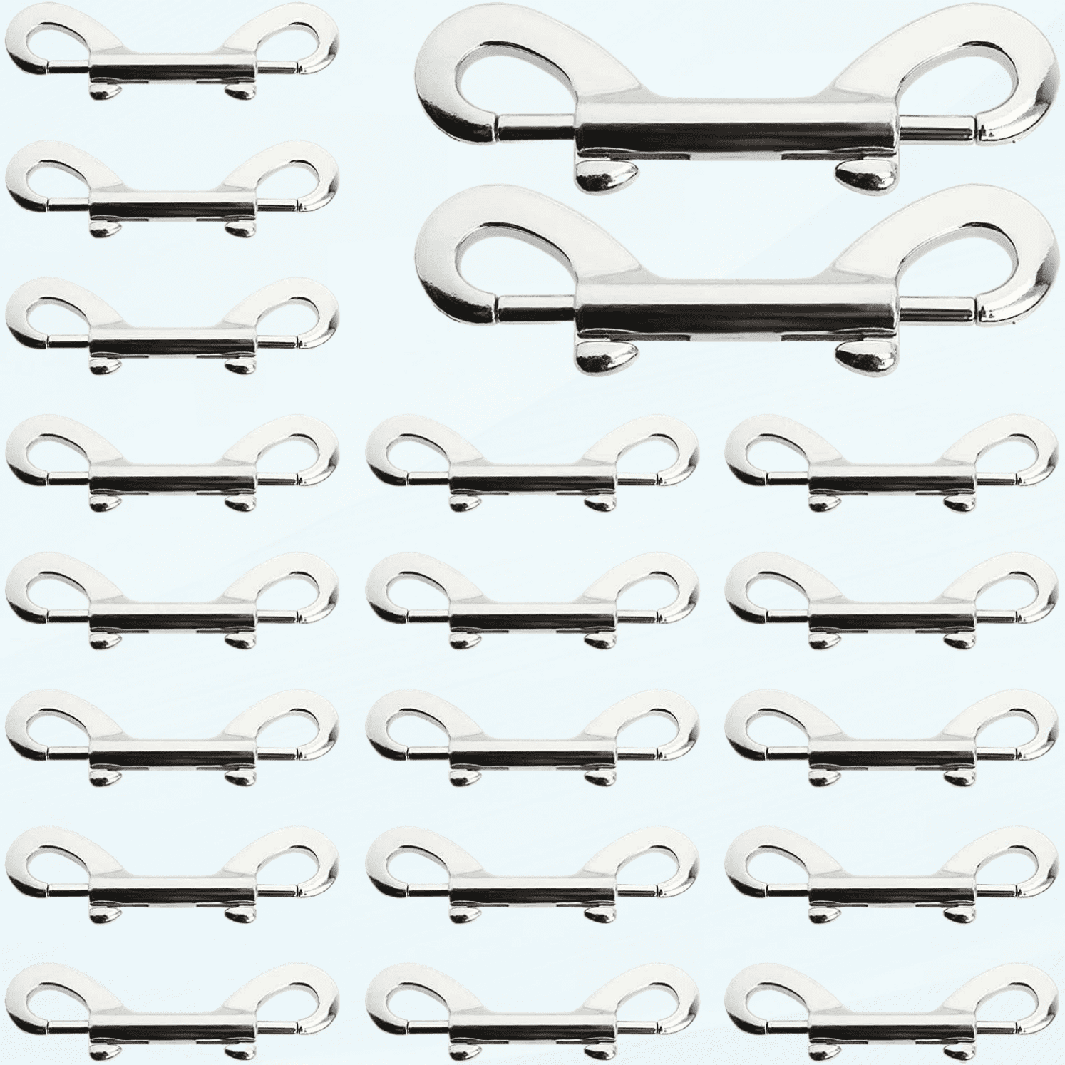 20 PCS Double Ended Bolt Snaps, 3.5 Inch Zinc Alloy Double Trigger ...