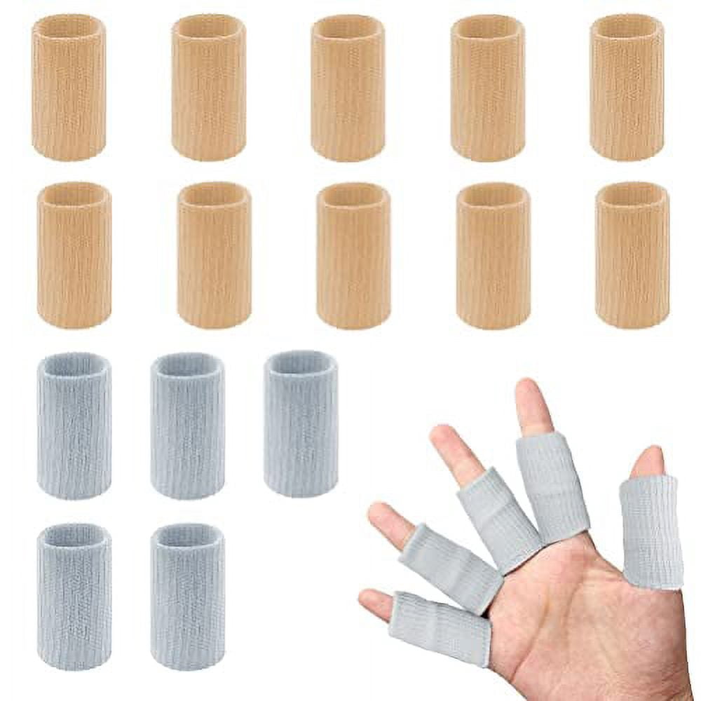 20 PCS Finger Sleeves Protectors, Sport Finger Sleeves Thumb Brace ...