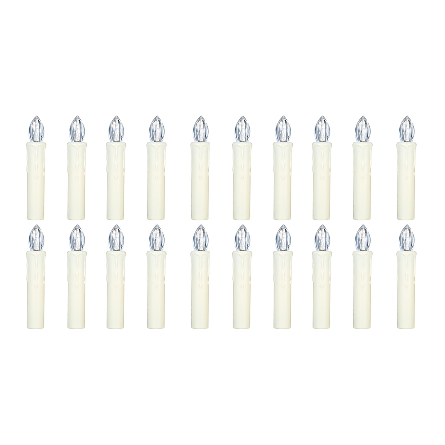 20 PCS Flameless Candles with Remote Control Realistic Warm White LED ...