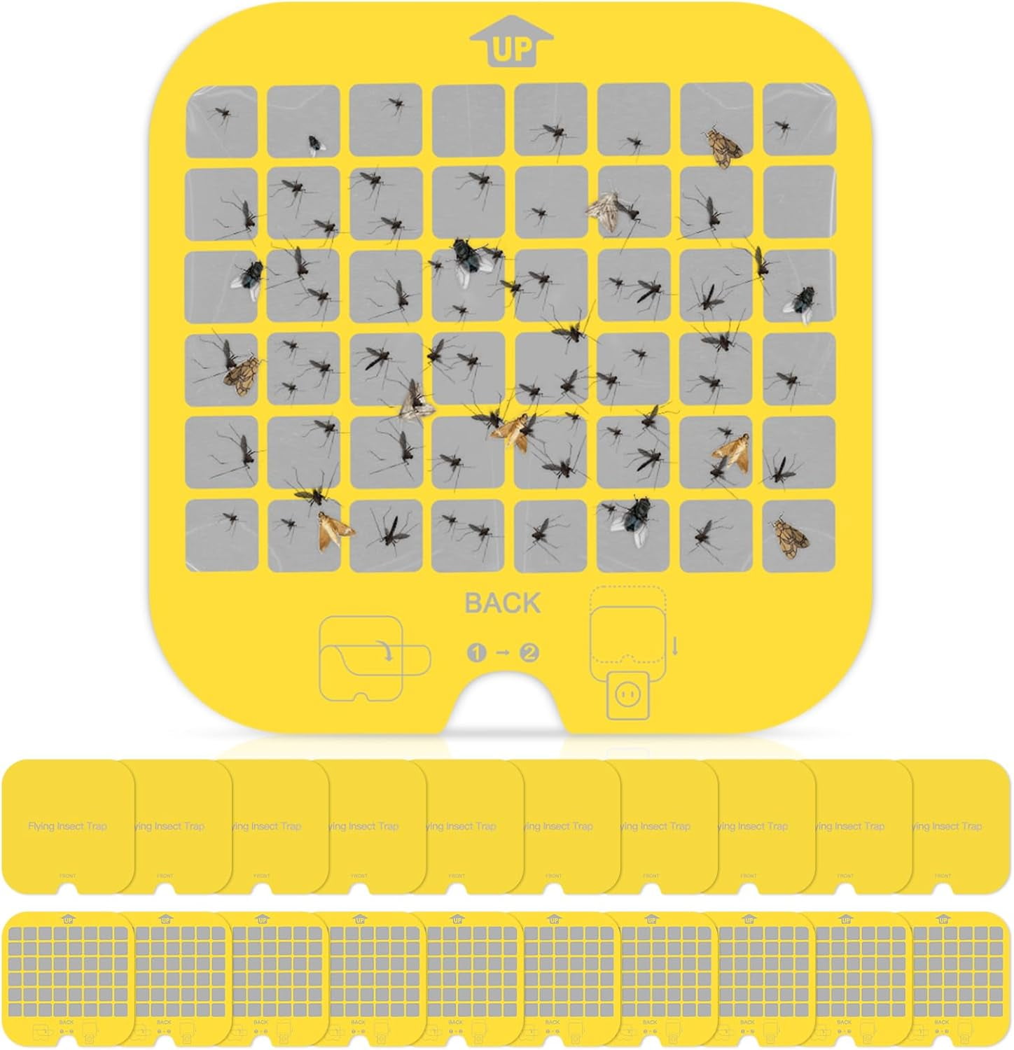 20 PCS Flying Insect Refills for Indoor Fly Light Trap, Indoor Fly Trap ...