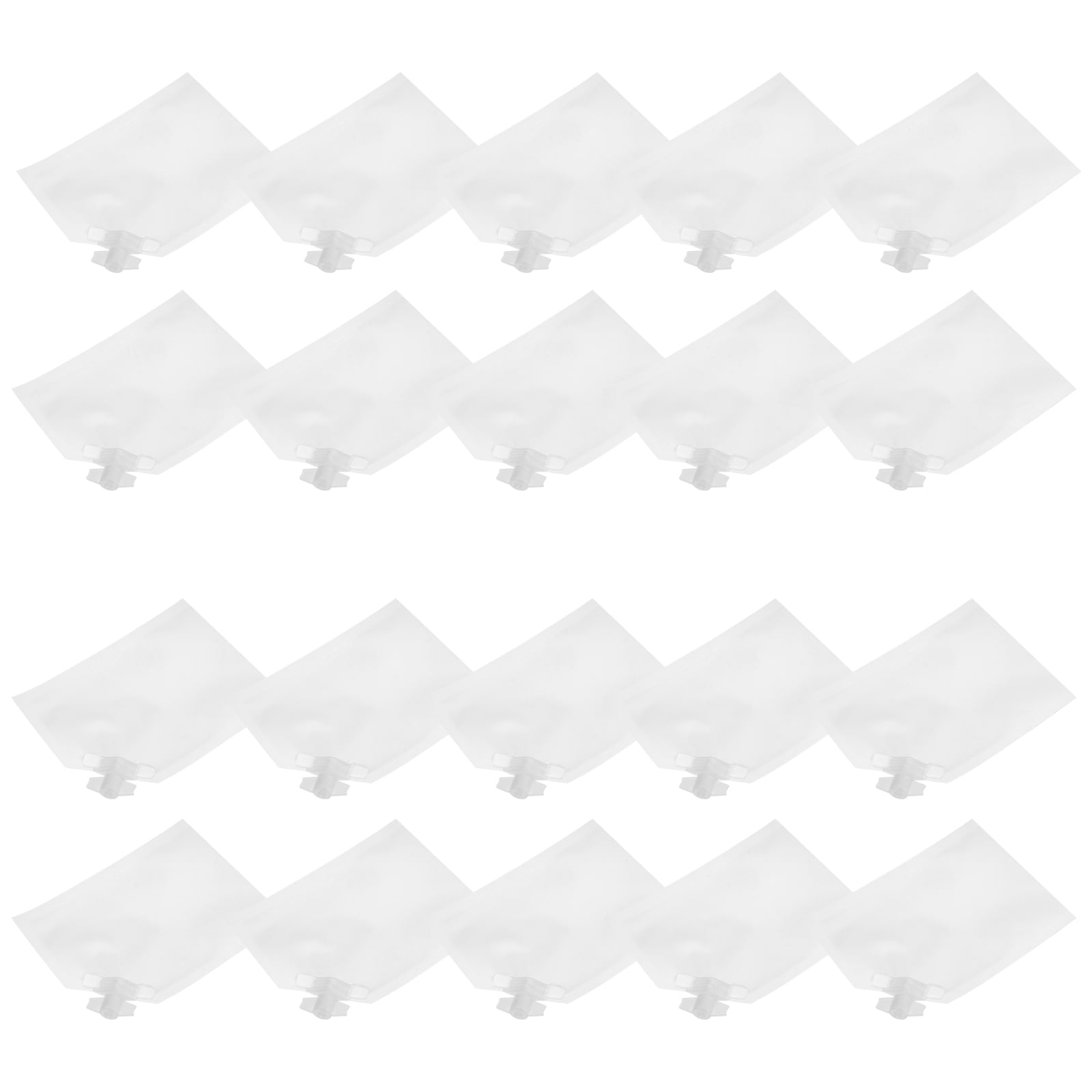 20 PCS Freezable Lotion Bag Portable Sample Bag Travel 9x7cm White ...