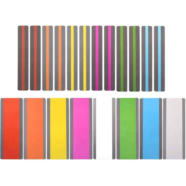 20 PCS Guided Reading Strips, Colored Overlays Highlight Bookmark Read ...