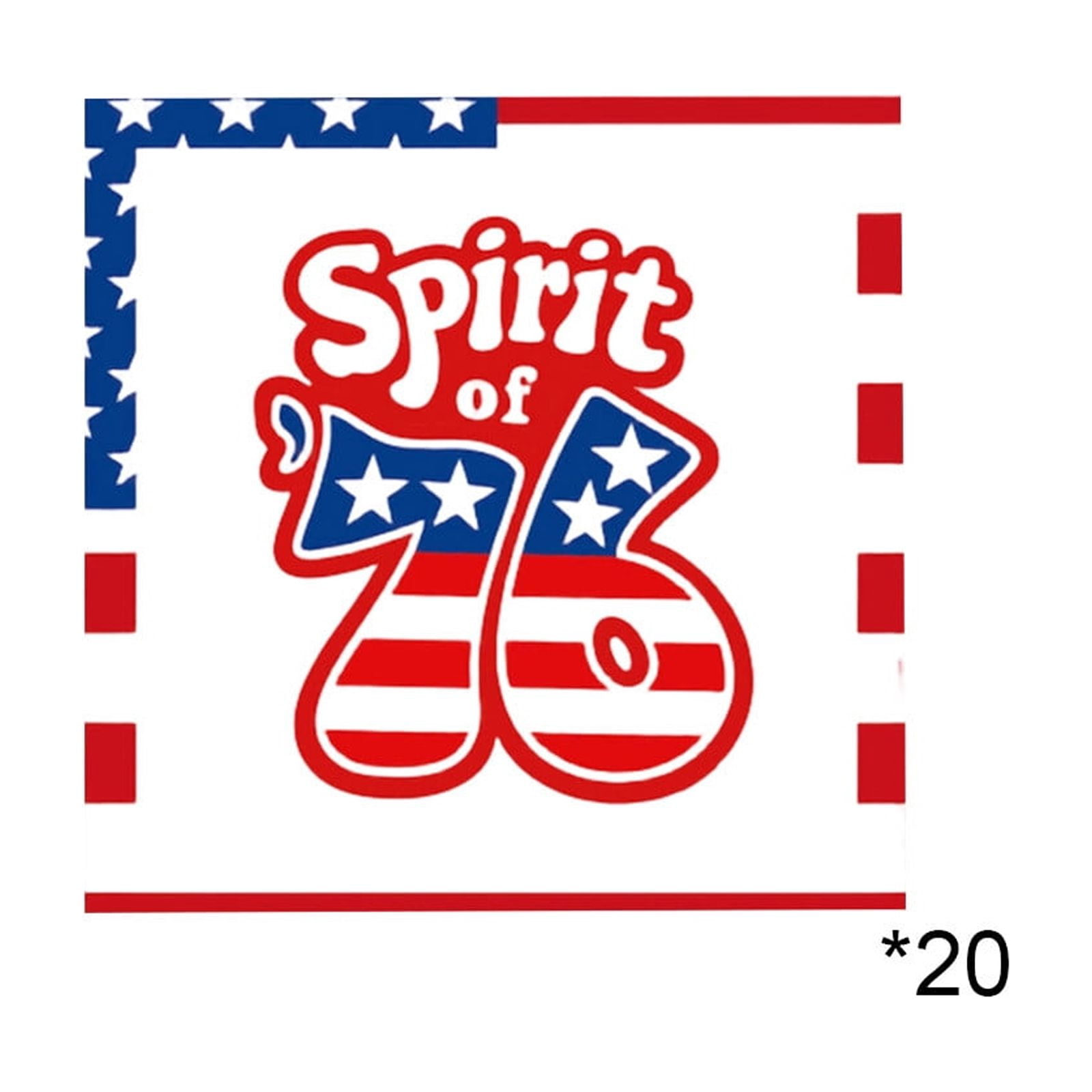 20 PCS Independence Day Themed Paper Napkins, Disposable Festive ...