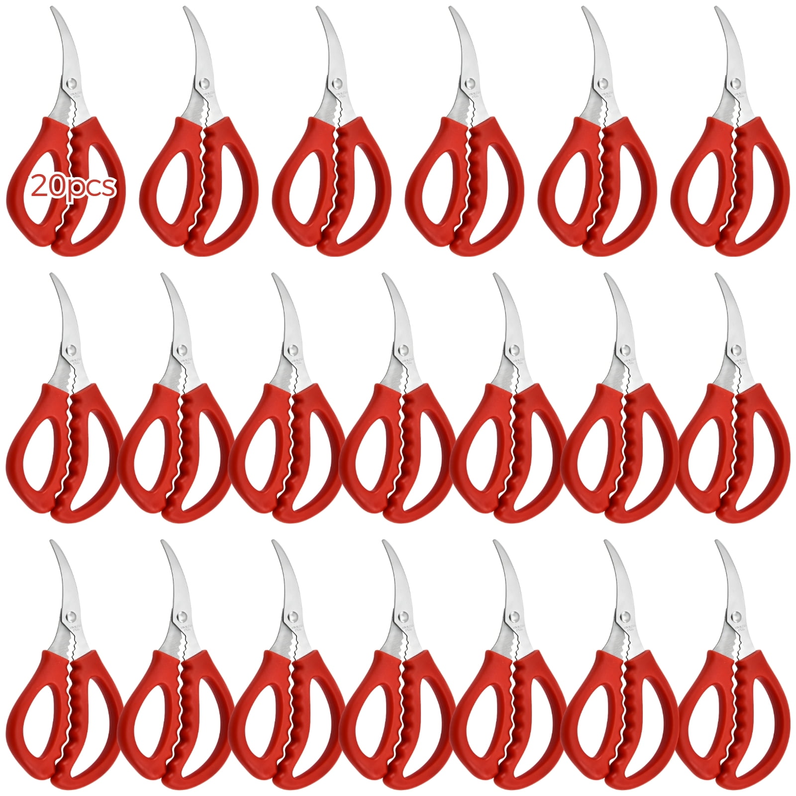 20 PCS Kitchen Seafood Scissors for Crab, Seafood Scissors ...