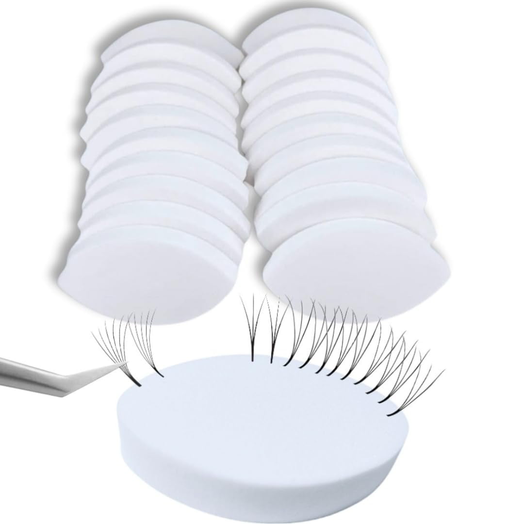 20 PCS Lash Sponges for Practice, Eye Shaped Practice Sponge, Lash Map ...