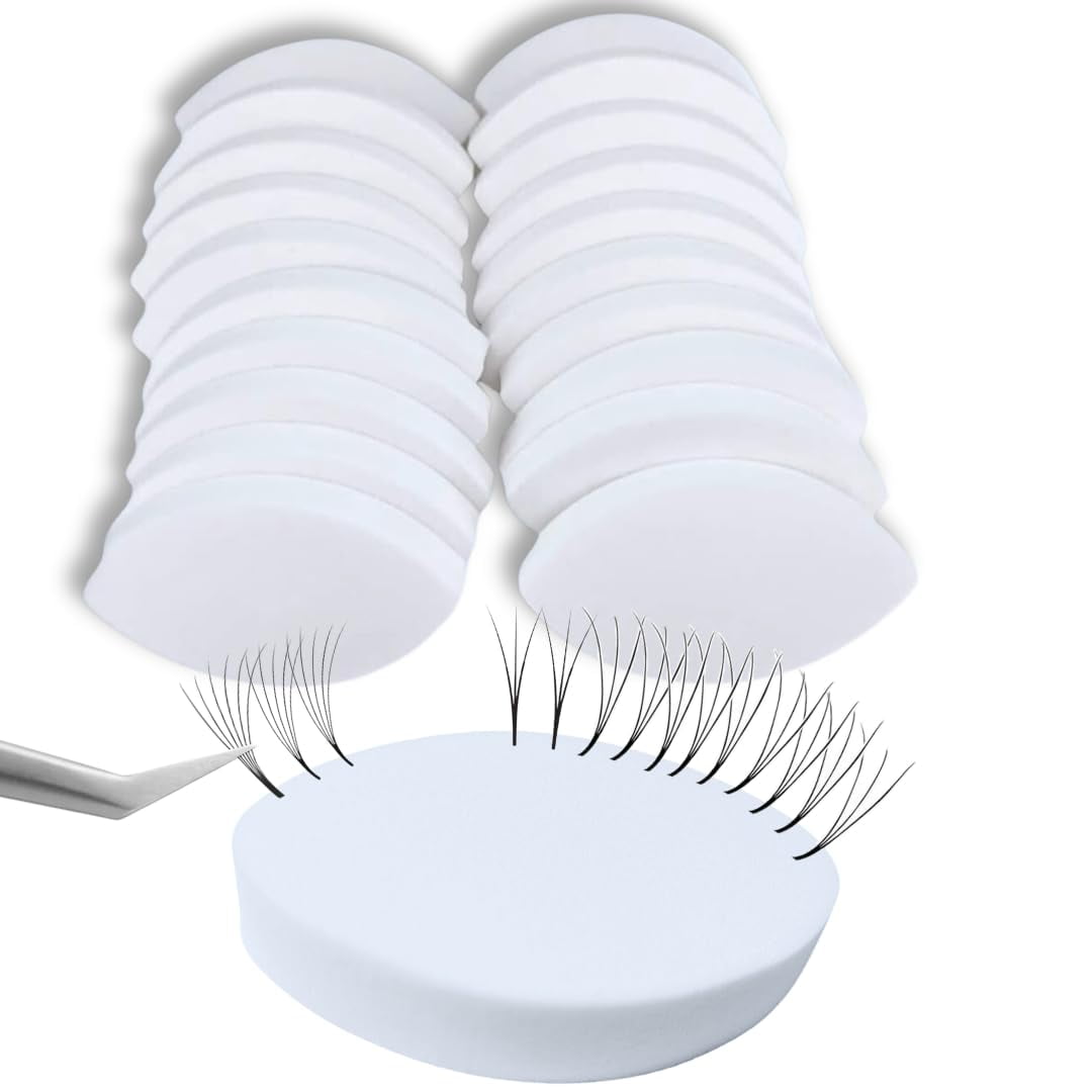 20 PCS Lash Sponges TSF6 for Practice, Eye Shaped Practice Sponge, Lash ...