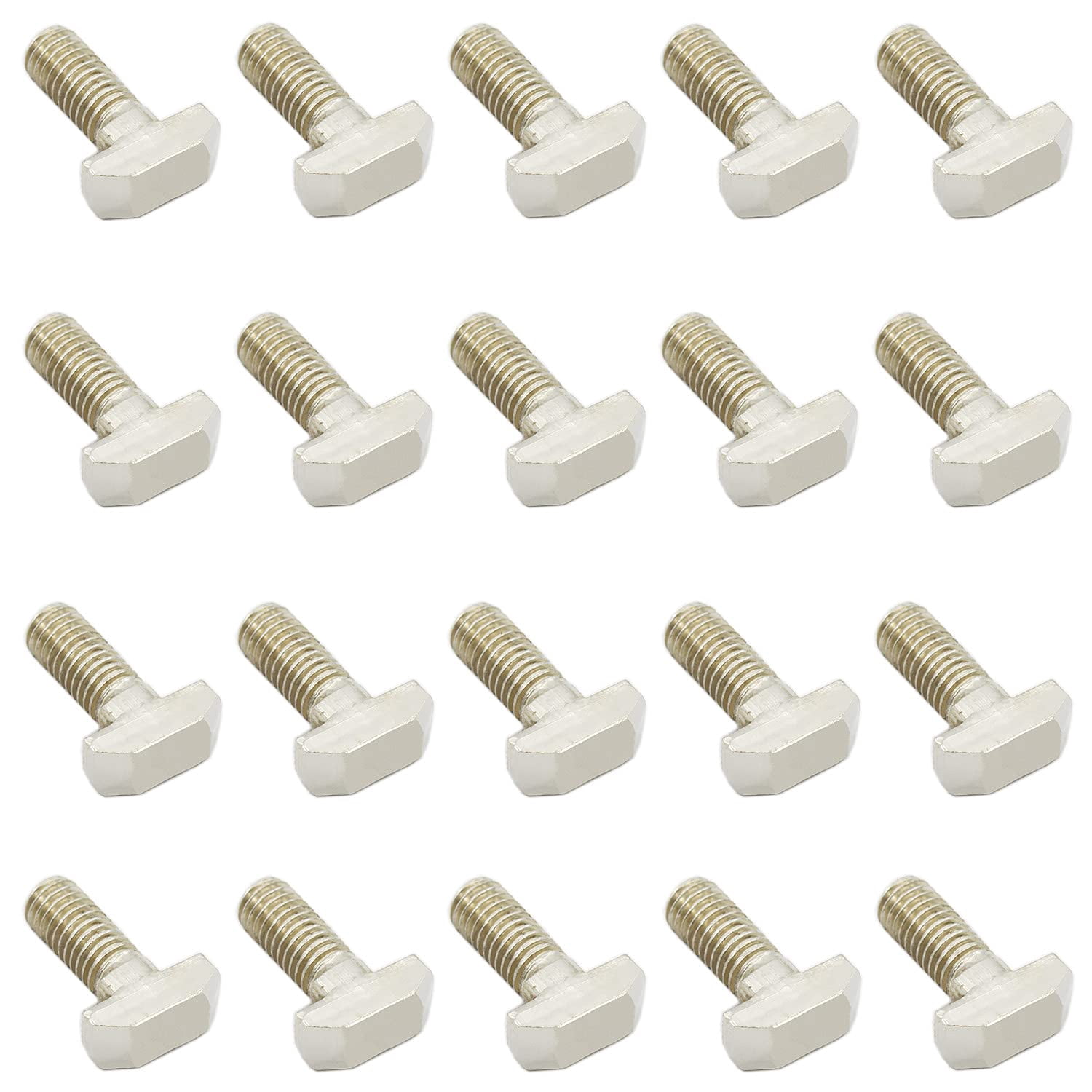 20 PCS M8 Thread T-Slot Drop-in Stud Sliding Screw Bolt, Heavy Duty ...