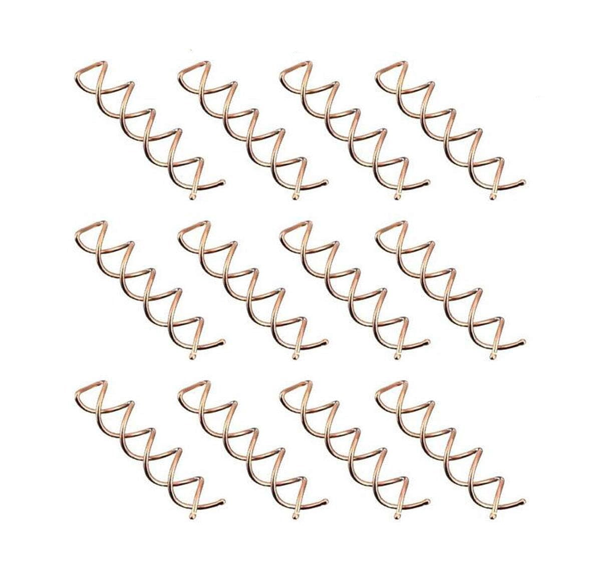 20 PCS Metal Spiral Hair Pins Fast Bun Twist Screws Bobby Hair Pins ...