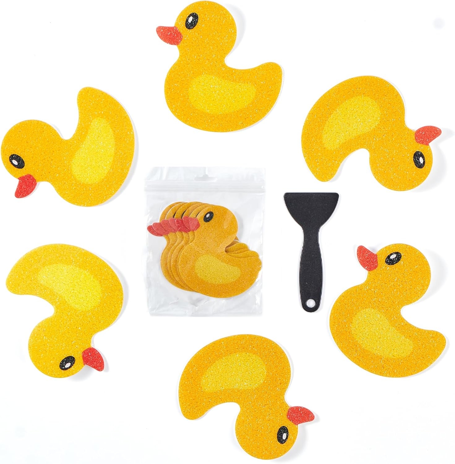 20 PCS Non Slip Bathtub Stickers, Cute Duck Creature Shower Stickers ...