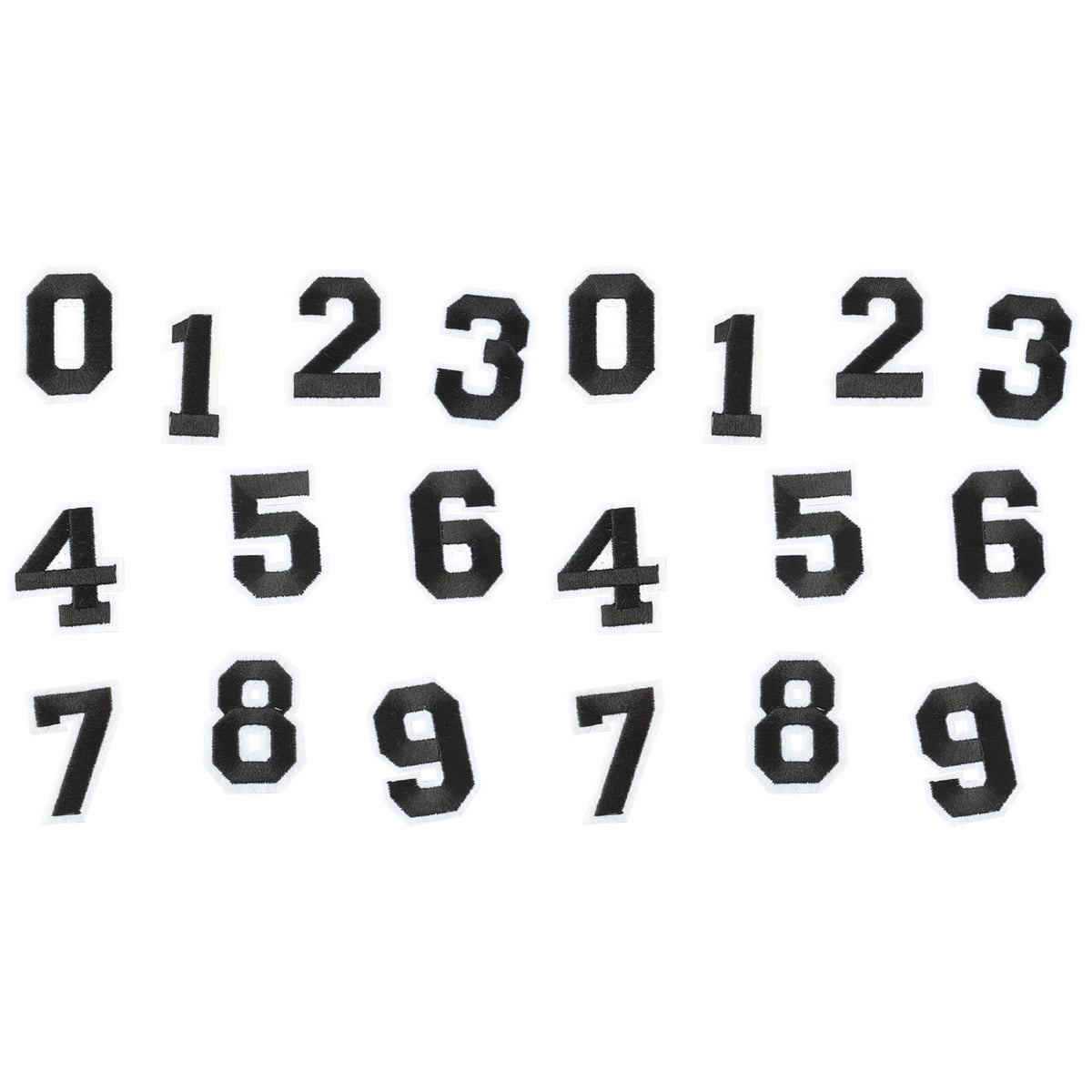 ifundom Black Embroidery Patches 20 Pieces for Crafts, Clothing ...