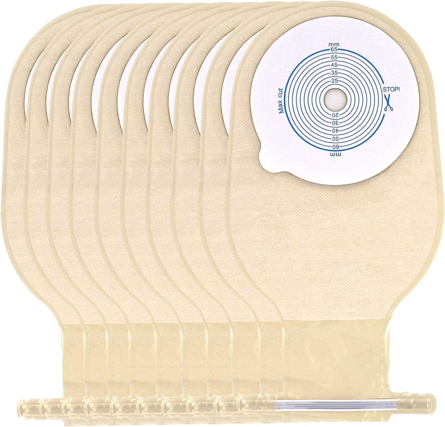 YEYSXSY 20 PCS One Piece Ostomy Bag, Drainable Pouches Colostomy Ostomy ...