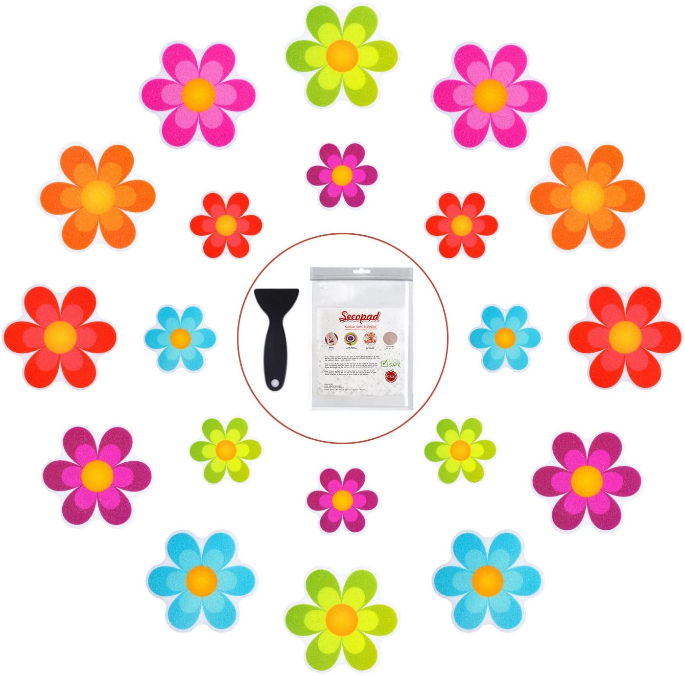 20 PCS Original Non Slip Bathtub Stickers, Shower Floor Non Slip ...